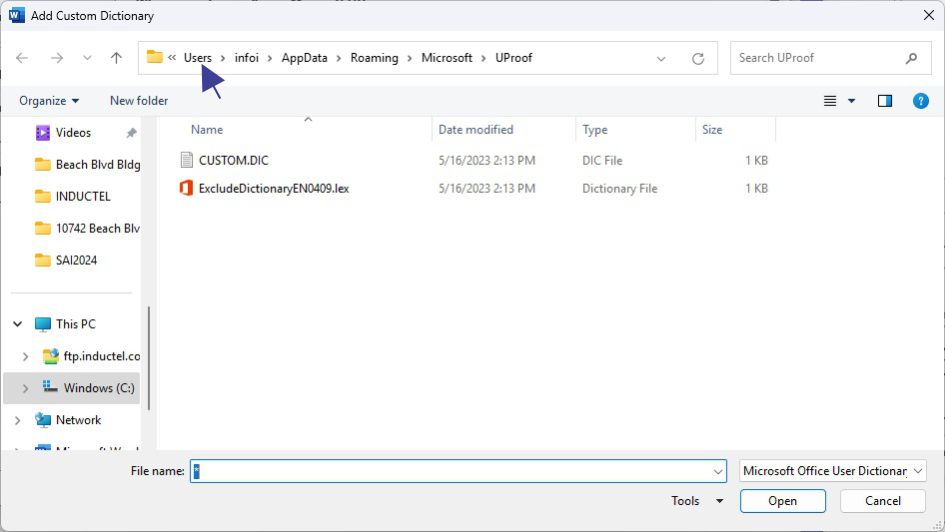 SPELL CHECKER ACTIVATION INSTRUCTIONS